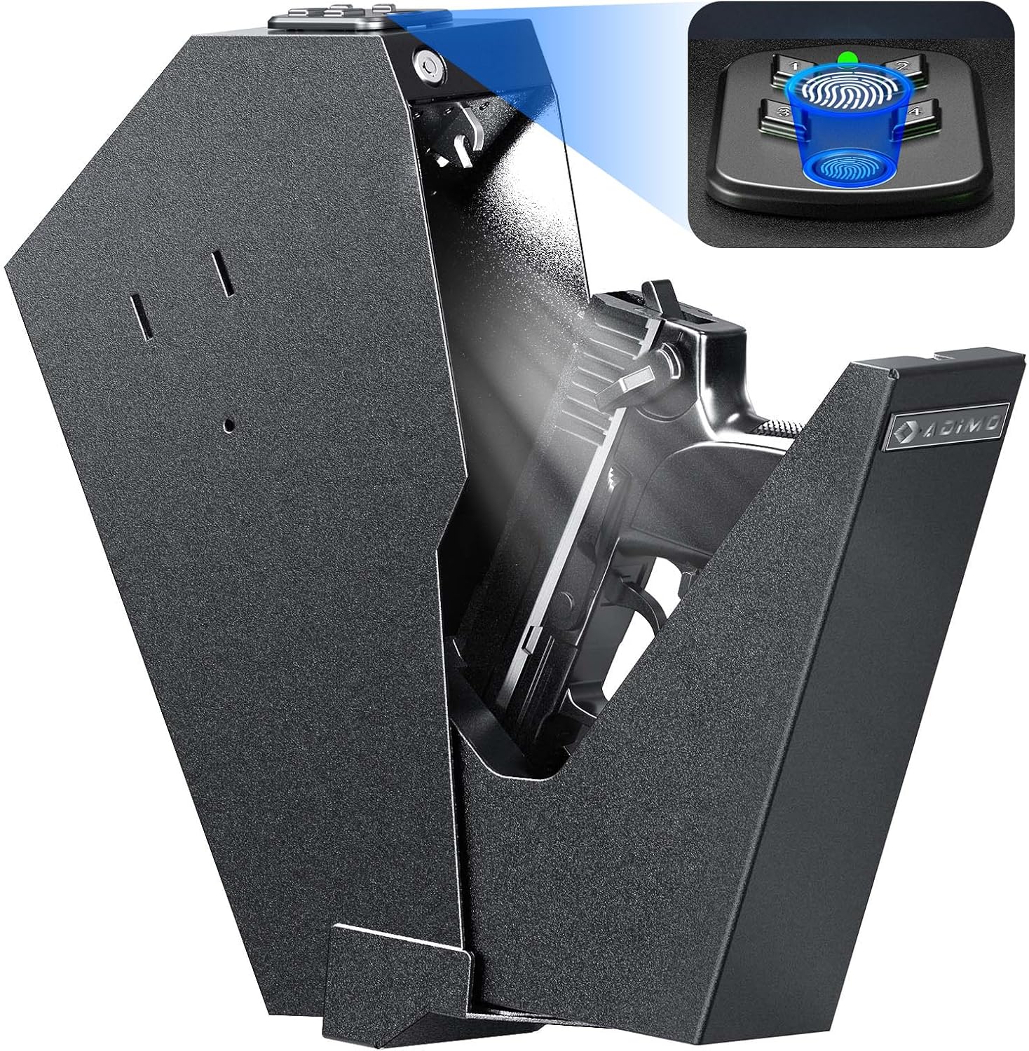 ADIMO Biometric Fingerprint Safe with Keypad Lock – gotvoom.us